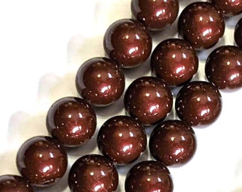 Maroon Pearls | Etsy
