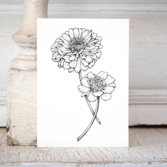 Zinnia Tattoo Designs