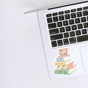 Book Lover Vinyl Sticker for Water Bottle, Laptop or Notebook | Cute ...