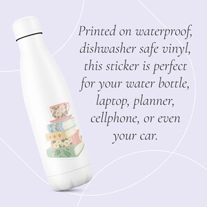 Book Lover Vinyl Sticker for Water Bottle, Laptop or Notebook | Cute ...