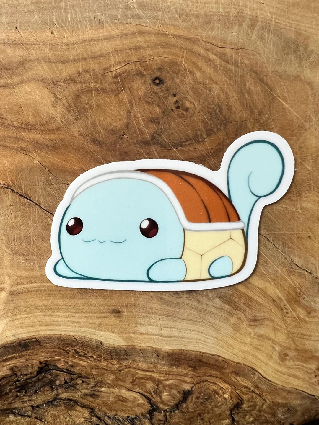 Squirtle Vinyl Sticker Poke Loaf Sticker 3" Vinyl Pastel Squirtle ...
