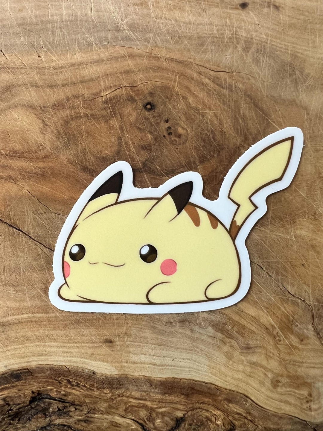Pikachu Vinyl Sticker Poke Loaf Sticker 3" Vinyl Pastel Pikachu Sticker ...