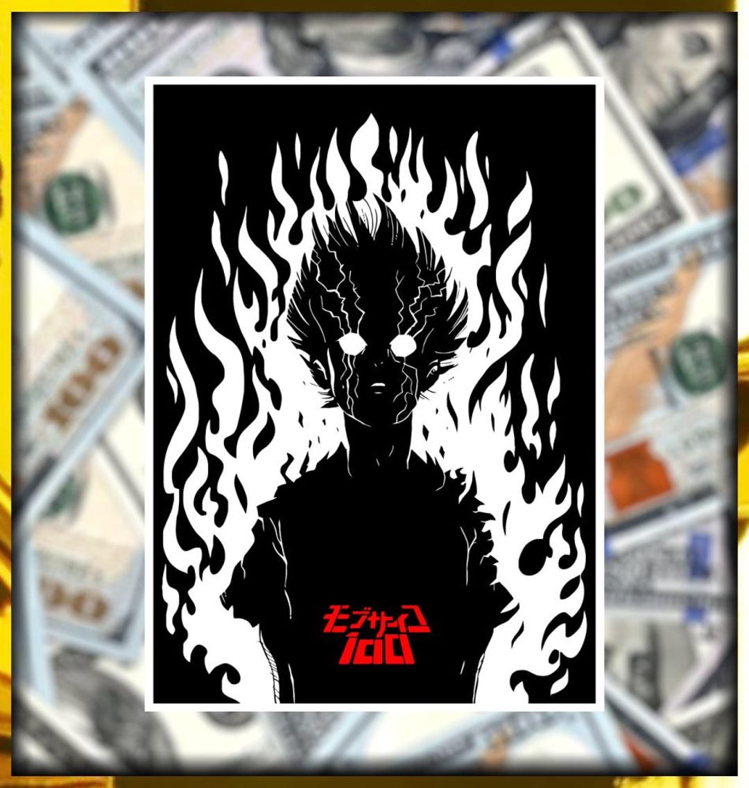 Mob Psycho 100 Sticker | Anime | Laminated Vinyl | Window Decal - Etsy