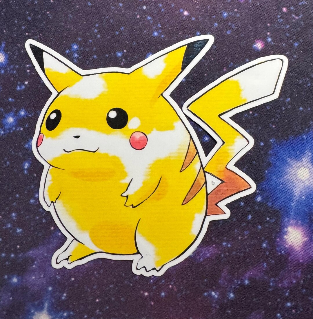 Pikachu Sticker | Pokémon | Window Decal | Laminated Vinyl Sticker - Etsy