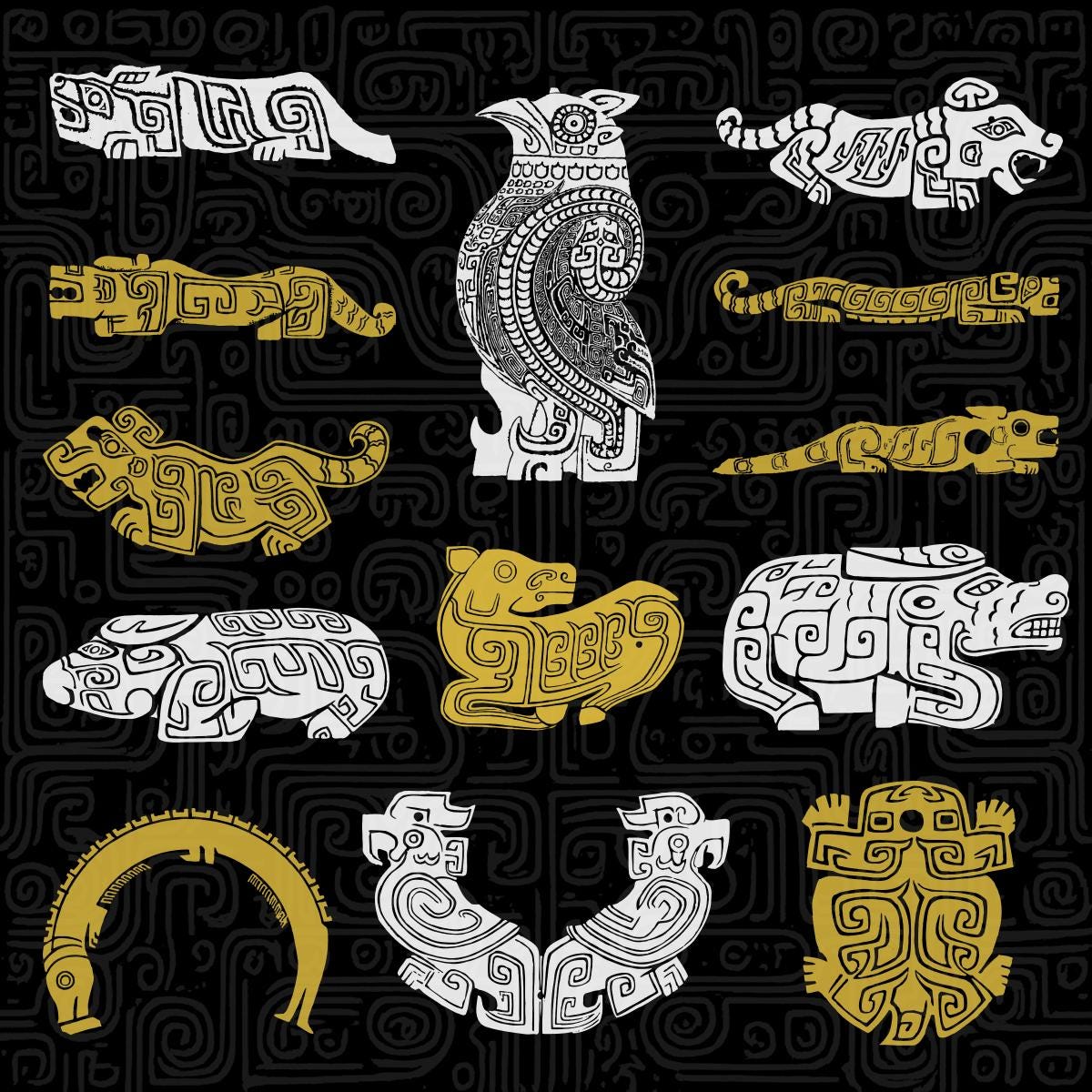 1200+ Ancient Chinese Bronze Vessel Patterns – Shang & Zhou Dynasty ...