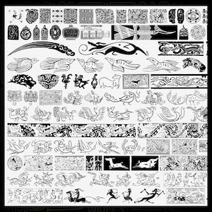 1200+ Ancient Chinese Qin & Han Dynasty Patterns | Rubbings From Bronze ...