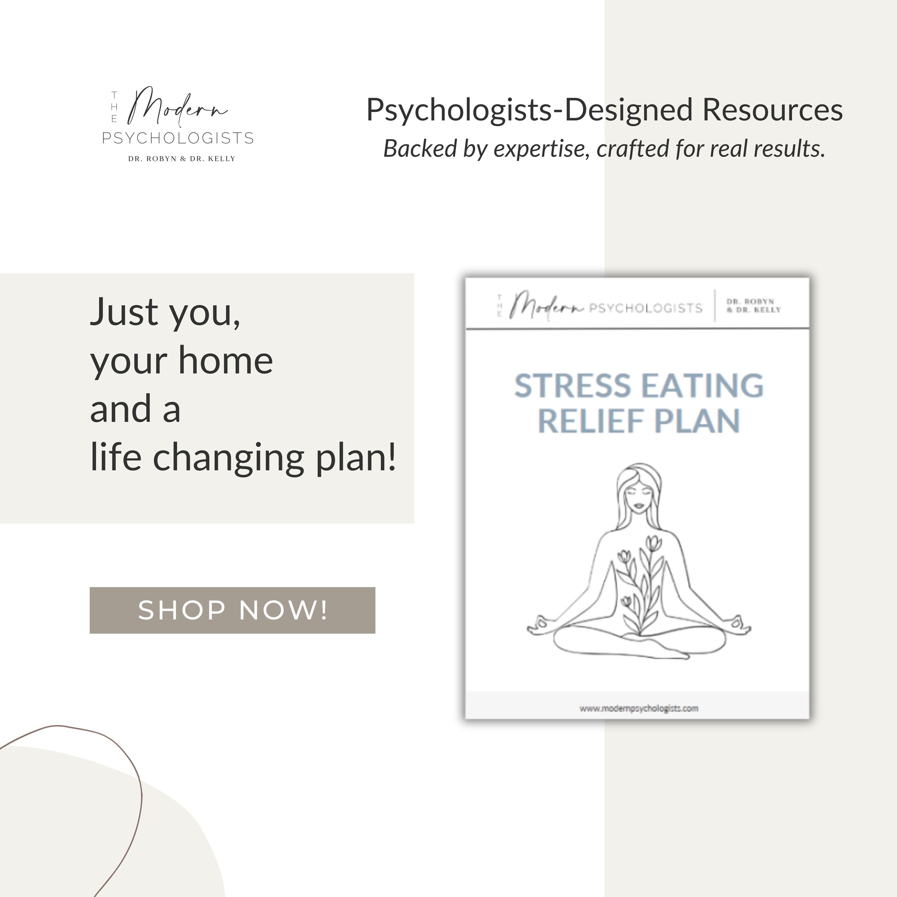 Stress Eating Relief Plan | Therapy Worksheet | Mental Health Resources ...