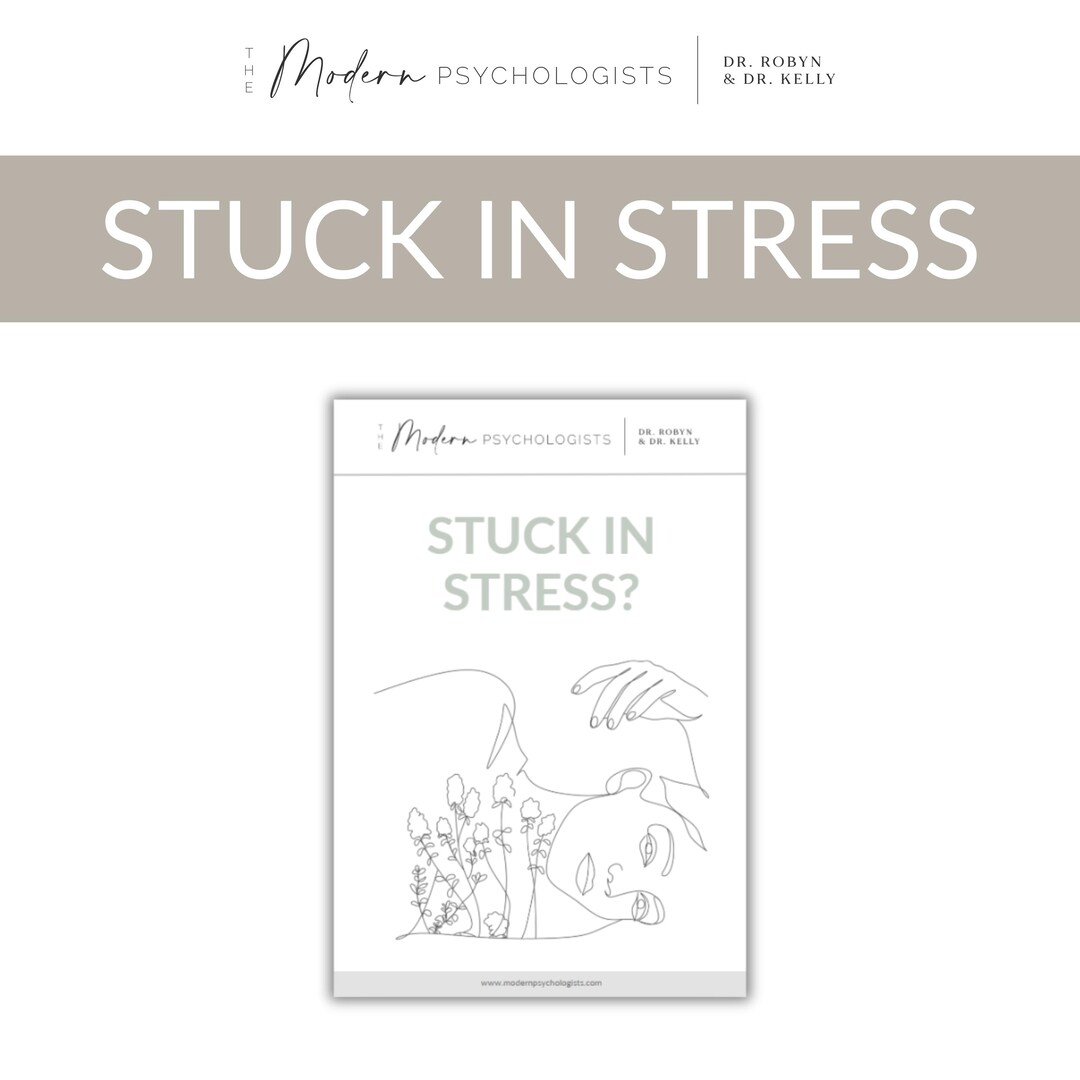 Stuck in Stress | Therapy Worksheet | Mental Health Resources | Stress ...