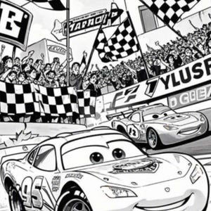 Cars Movie Coloring Book – Lightning Mcqueen & Friends (digital ...