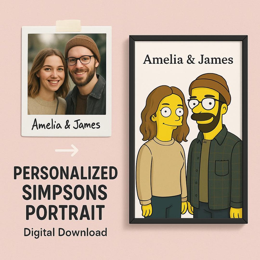 Simpsons Family Portrait Personalized Family Simpsons Portrait Custom ...