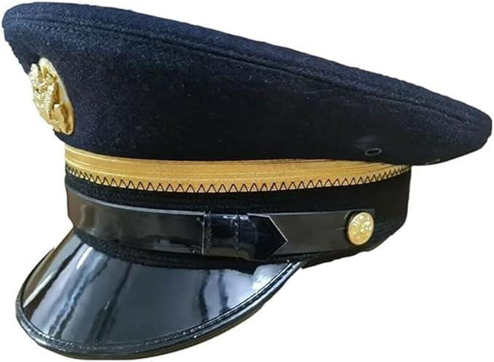 Fur Felt U.S. Army Dress Blue Service Cap - Enlisted Military Hat - Etsy
