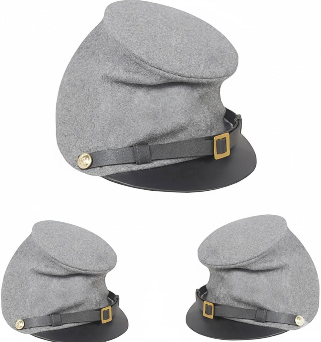 Men’s US Civil War Wool Forage Kepi – Authentic Union Military Hat (3 ...