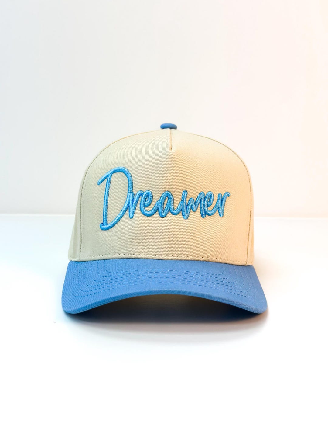 Puff "dreamer" Embroidered Baseball Cap - You Choose the Color - Etsy