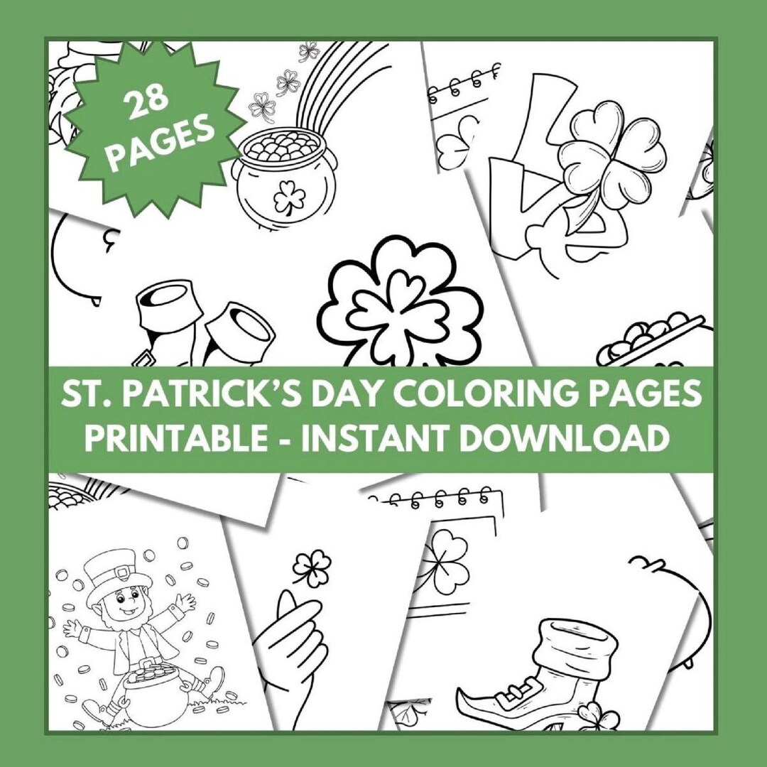 28 Easy St. Patrick’s Day Coloring Pages | Printable Coloring Sheets ...