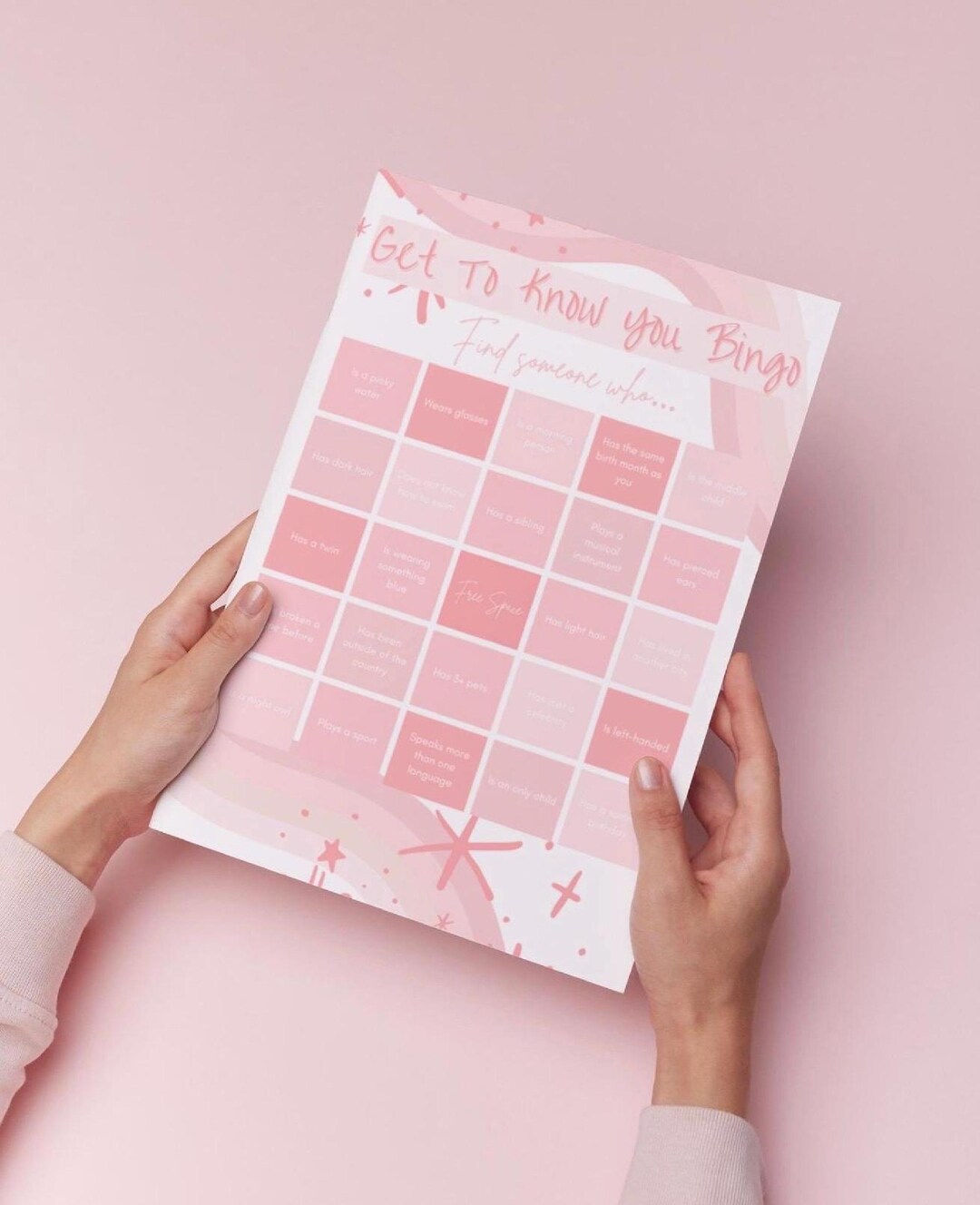 Get-to-know-you Bingo Game | Fun and Interactive Icebreaker for Parties ...