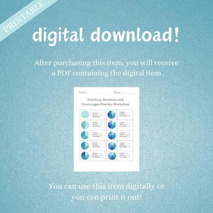 Fraction Conversion Worksheet | Master Fractions, Decimals, & Percents ...