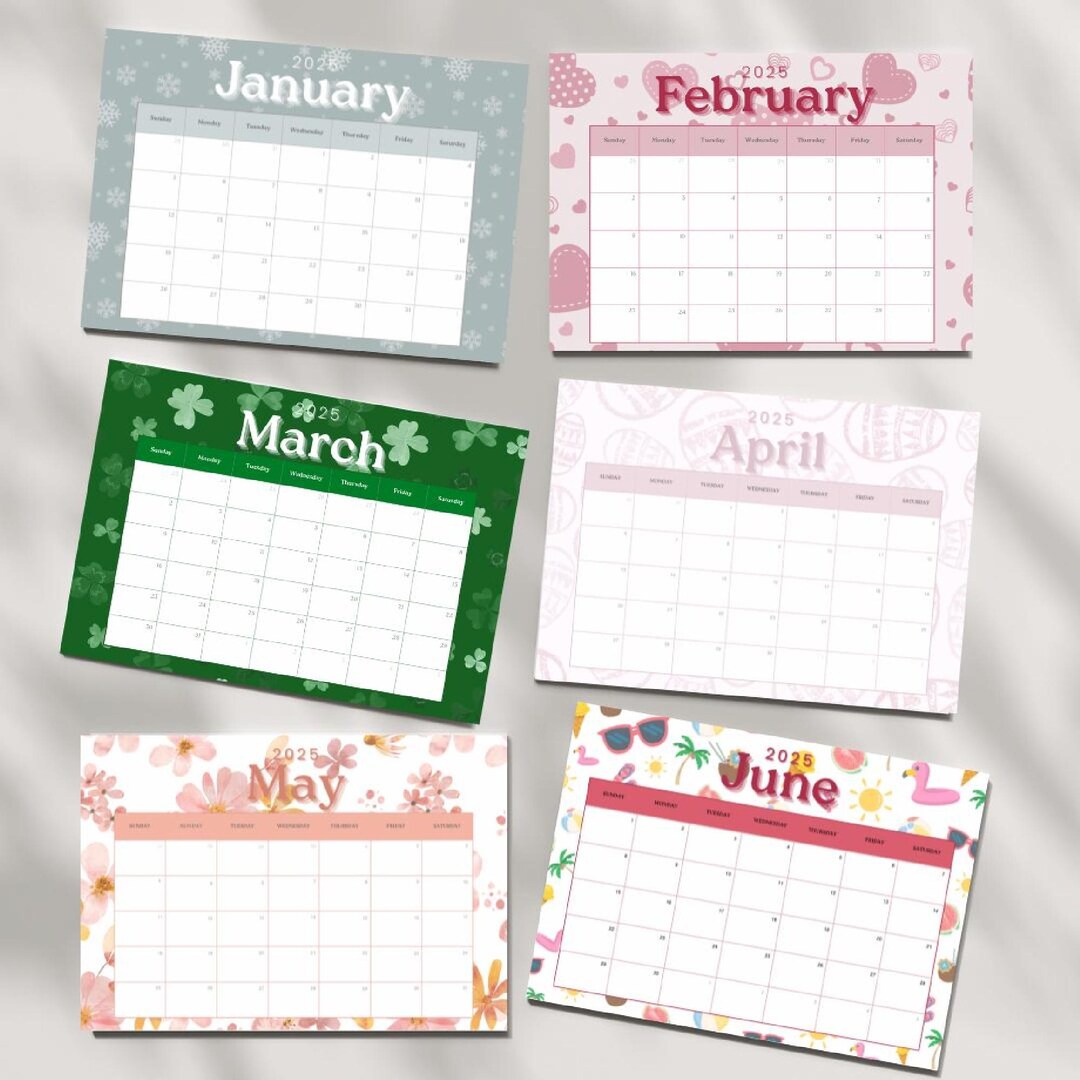 2025 Calendar | Printable & Digital Planner for Optimal Productivity ...