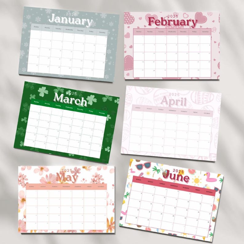 2025 Calendar | Printable & Digital Planner for Optimal Productivity ...