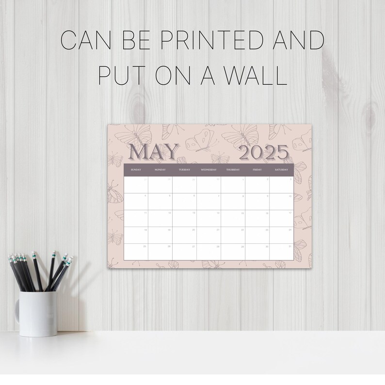 Nature-inspired May 2025 Calendar | Printable & Digital Planner for ...