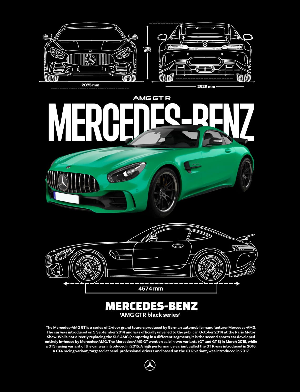 Mercedes AMG Gtr PNG File | High-quality Digital Download for DTF ...