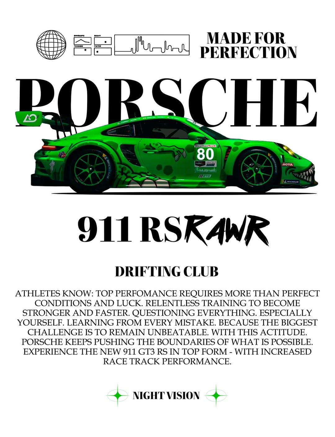 Porsche 911 PNG File | High-quality Digital Download for DTF Transfers ...