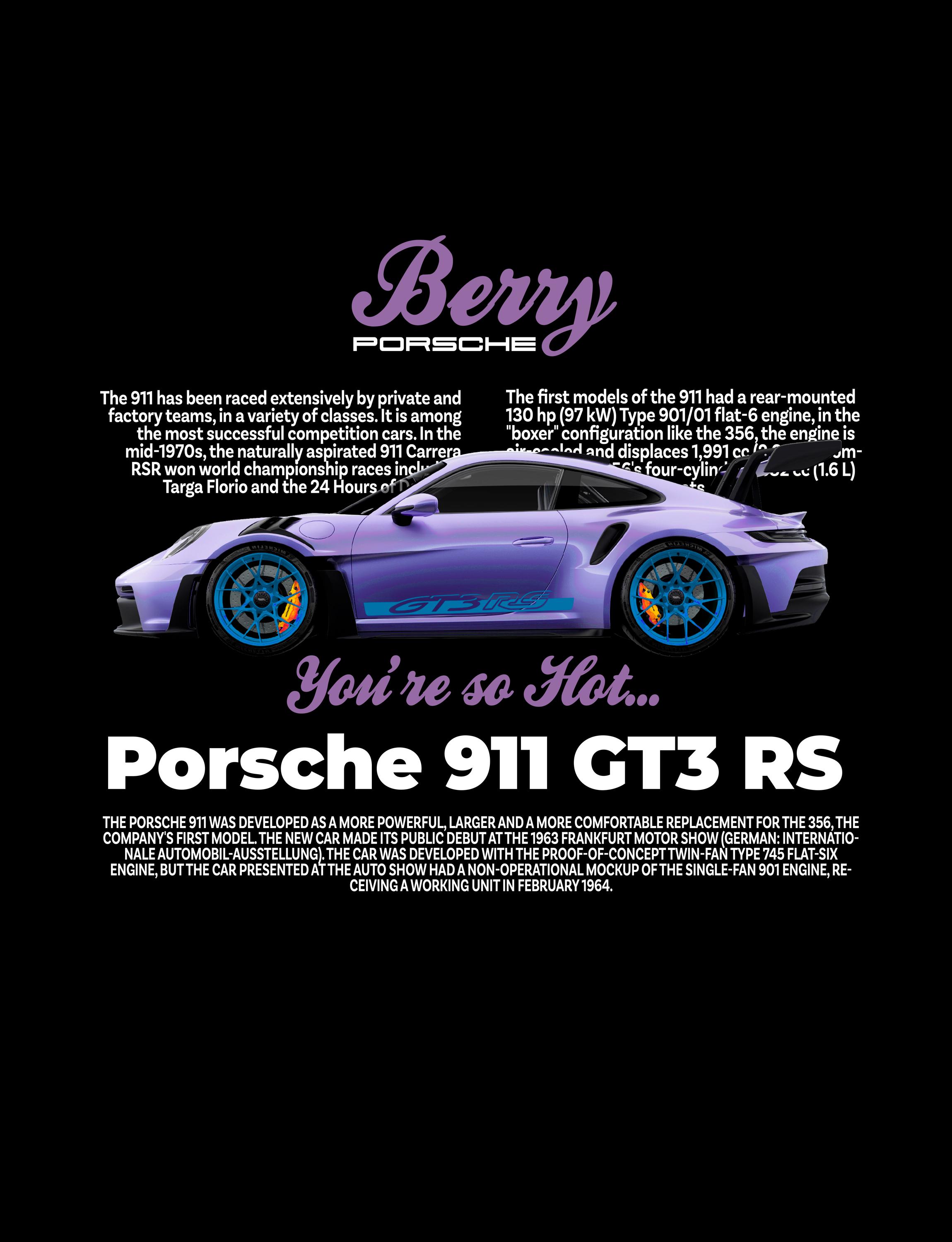 Porsche 911 PNG File | High-quality Digital Download for DTF Transfers ...