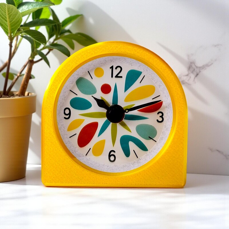 Yellow Wall Clock - Etsy