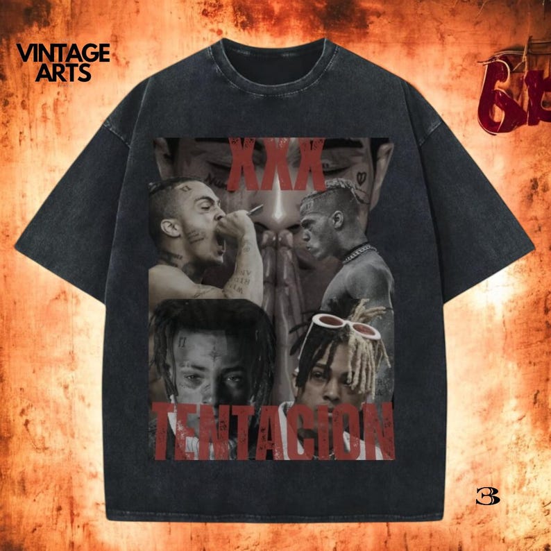Vintage Xxxtentacion-inspired Oversized T-shirt for Men Big & Tall ...