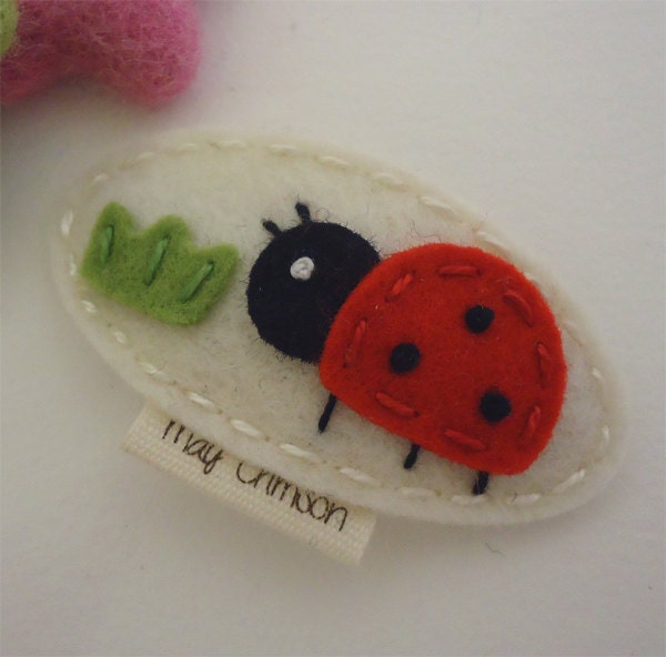 Ladybug Hair Clip - Etsy