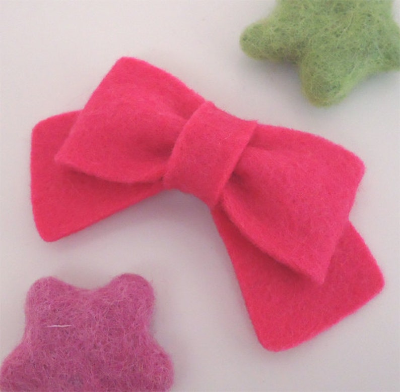 Felt Hair Clips Baby Girl Hair Accessories Felt Hair Bows - Etsy