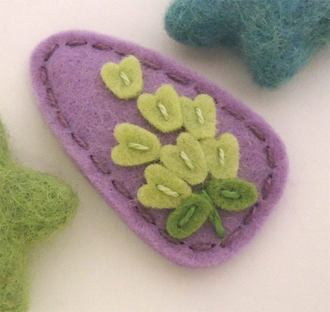Felt Hair Clips, Felt Flower, Baby Girl, Hair Accessories, Felt Hair ...