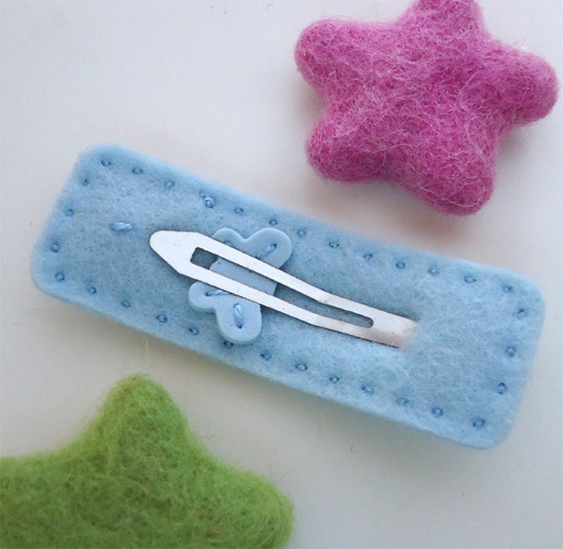 Felt hair clip Back to school personalized rainbow bow No | Etsy