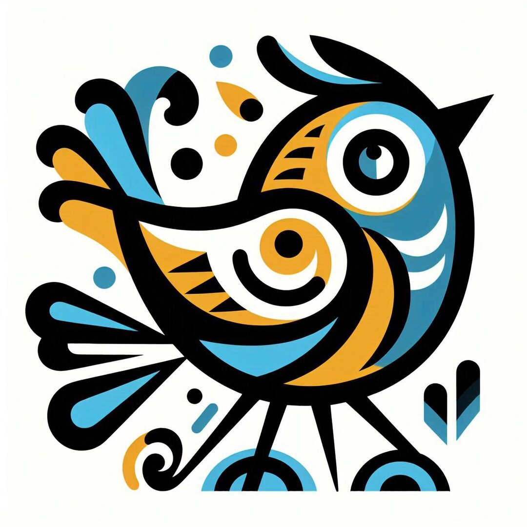 Cubist Bird Art Print | Ai-generated Modern Abstract Wall Art ...