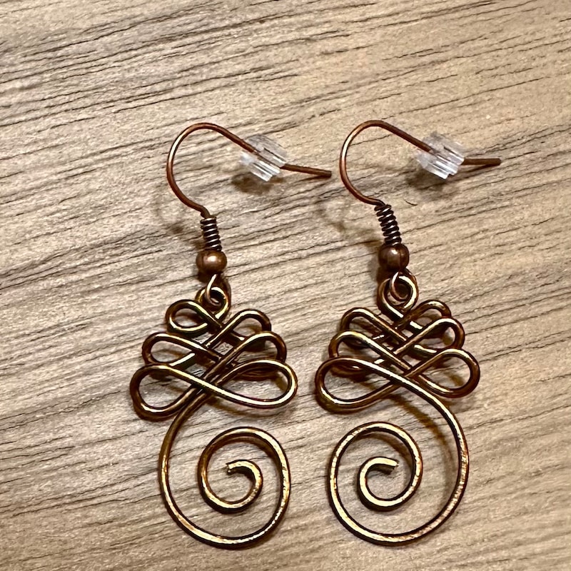 Wire Wrap Earrings - Etsy