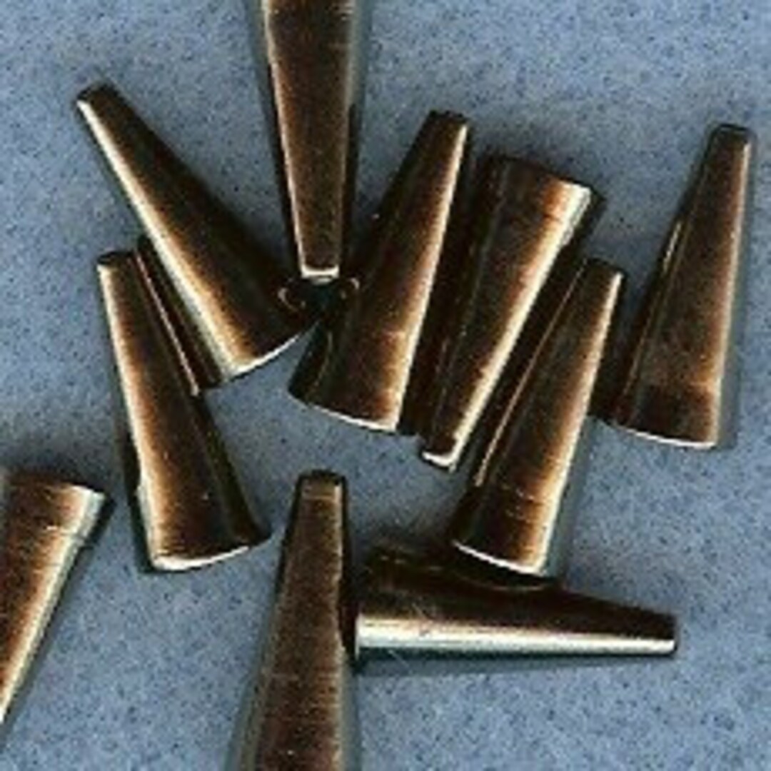 12mm End Cones NICKEL FREE 10pk Gunmetal Plated - Etsy