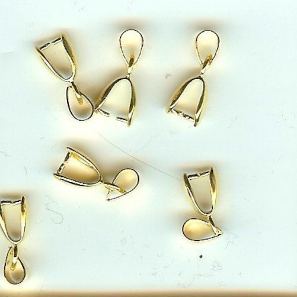 Gold Pinch Bail - Etsy