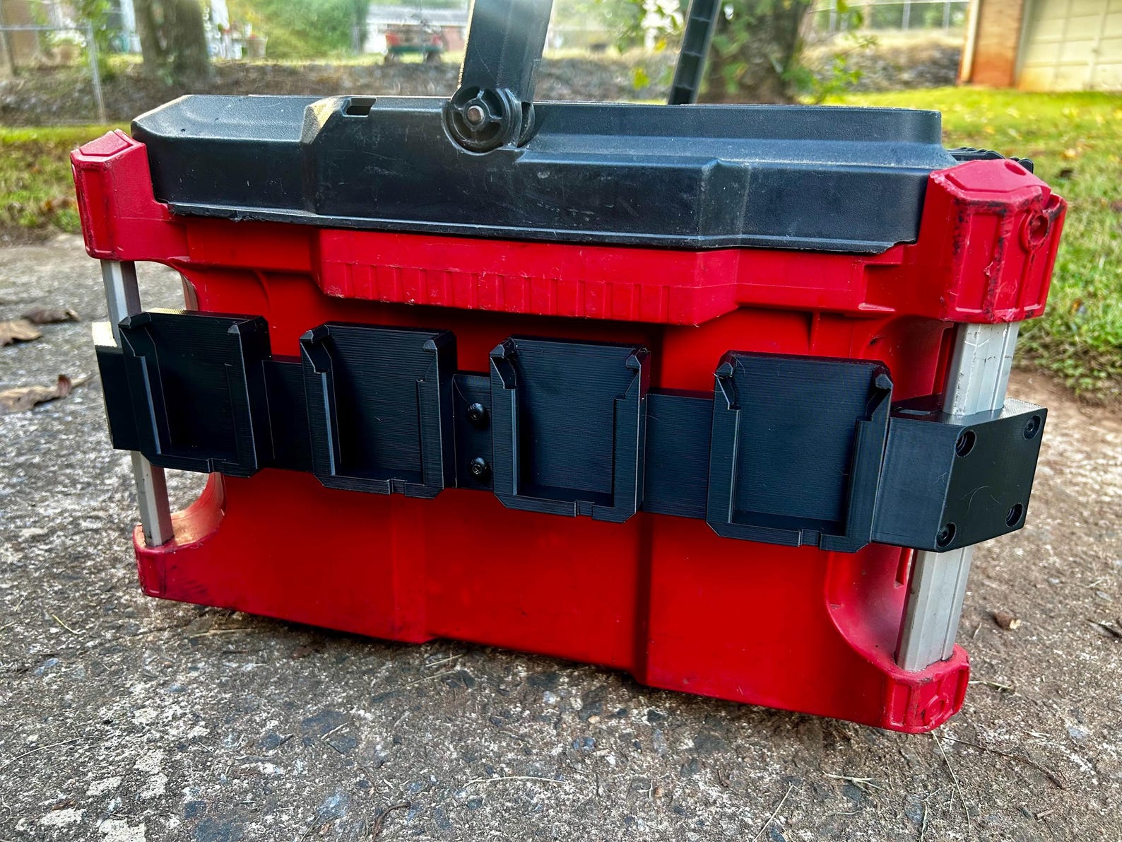 Milwaukee PACKOUT Side Mounted Battery Holder: Fits Dewalt, Ryobi ...