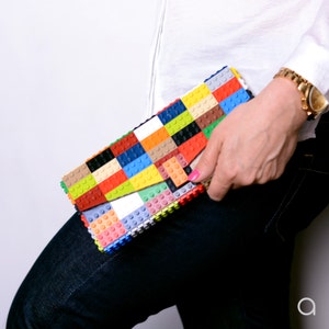 Multicolor Clutch Purse Made With LEGO® Bricks FREE SHIPPING Purse ...
