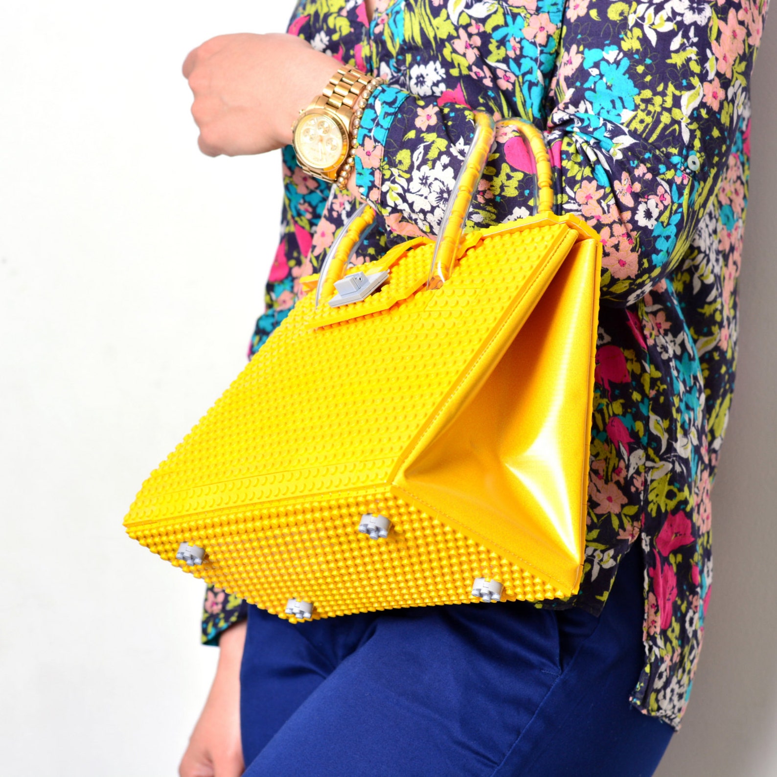 The Brick Bag in Yellow Made Entirely of LEGO® Bricks FREE | Etsy