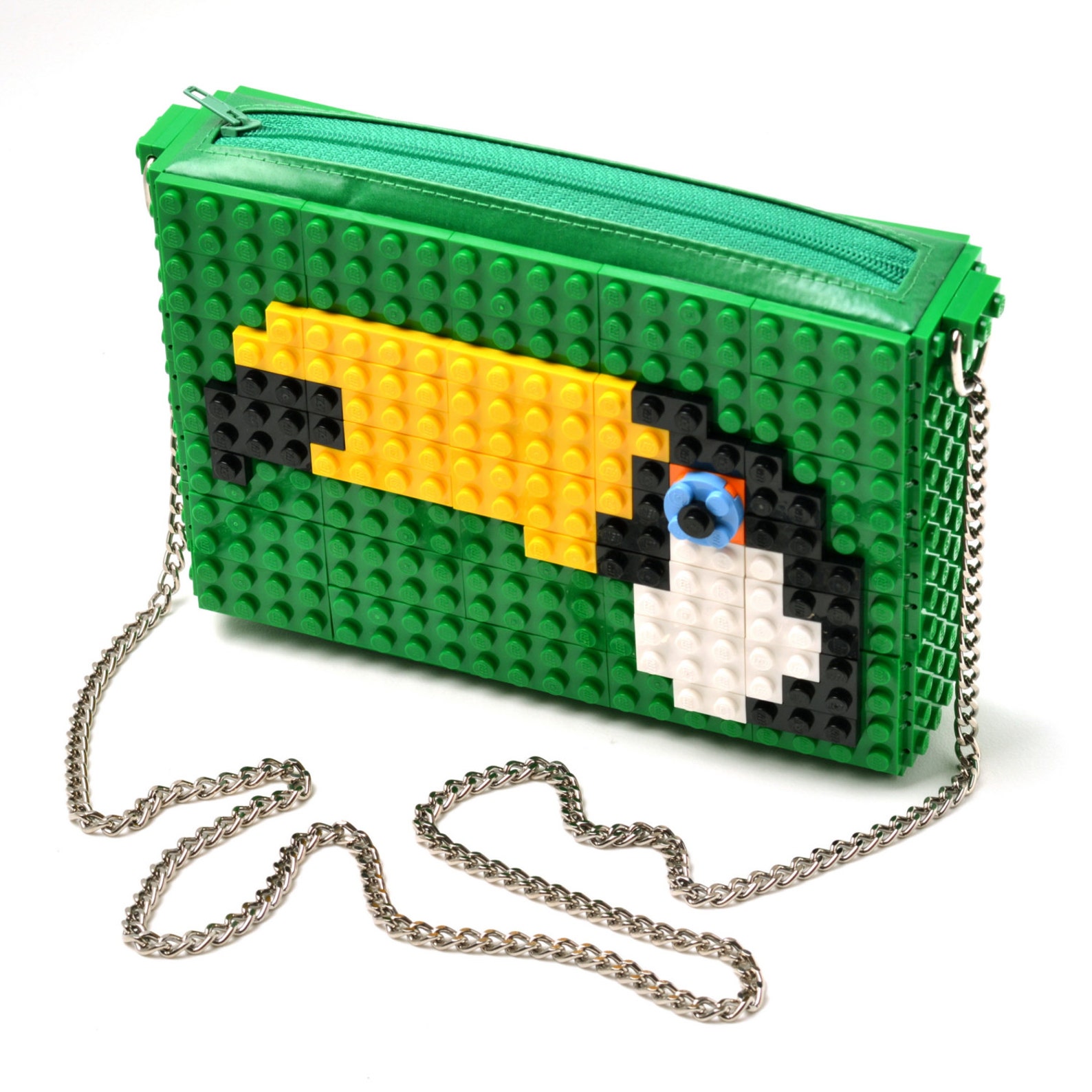 Green Crossbody Purse With Toucan Made With LEGO® Bricks FREE - Etsy