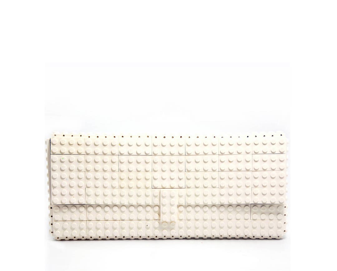 White Clutch Purse Made With LEGO® Bricks FREE SHIPPING Purse Handbag ...
