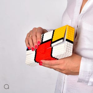 MONDRIAN Bulk Clutch Purse Made With LEGO® Bricks Free Shipping Purse ...