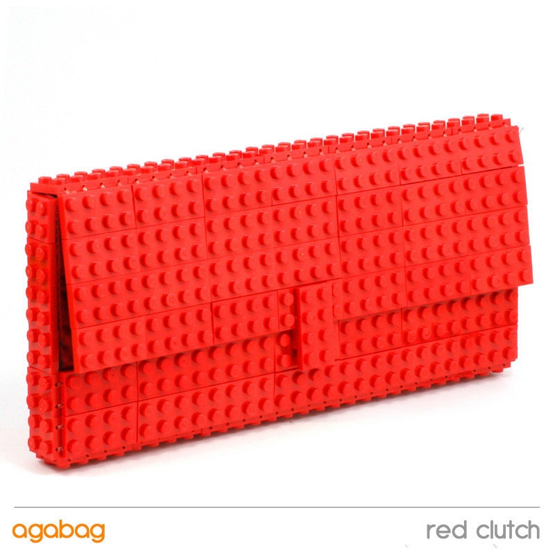 Red Clutch Purse Made With LEGO® Bricks FREE SHIPPING Purse - Etsy