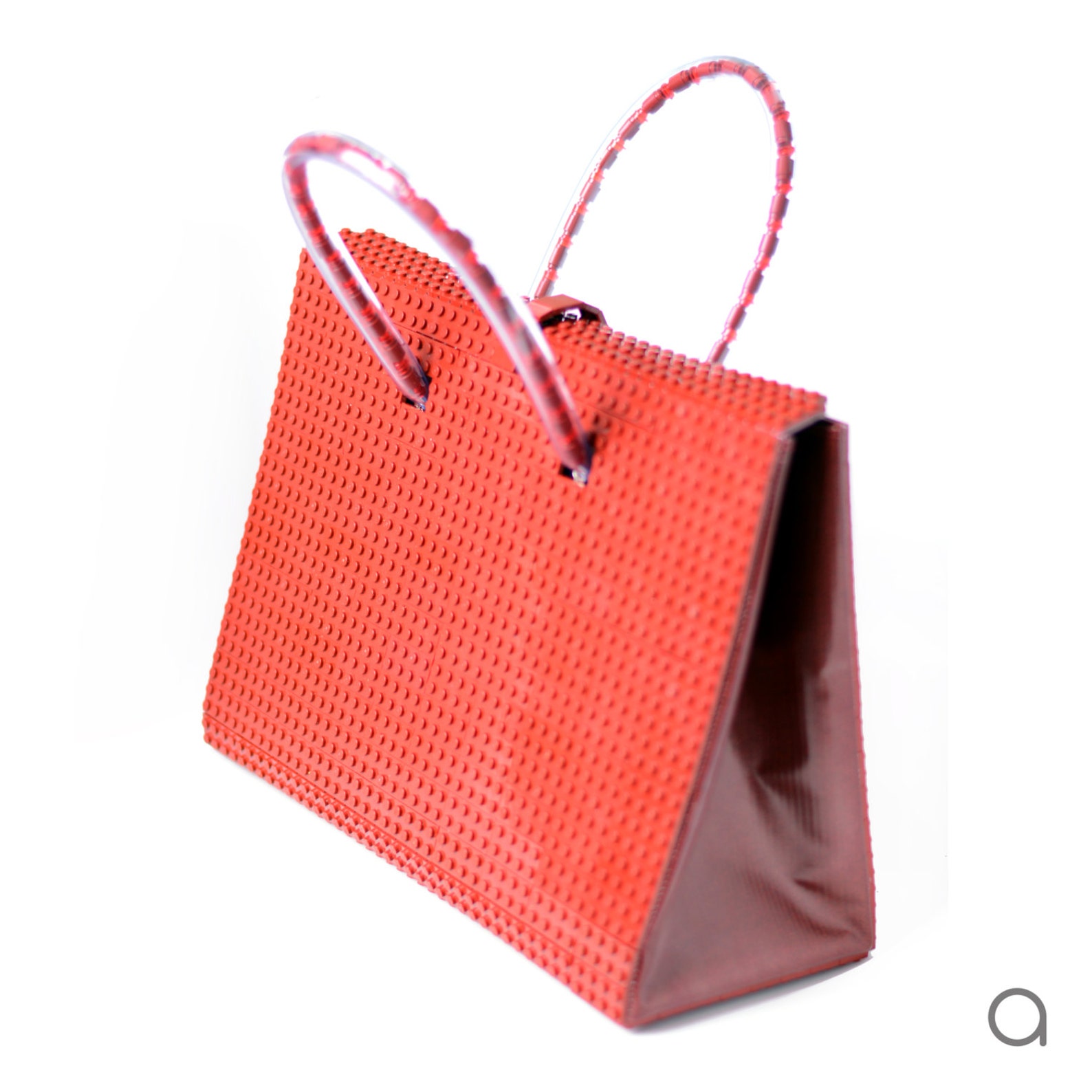 The Brick Bag in dark red 32cm size made entirely of LEGO® | Etsy