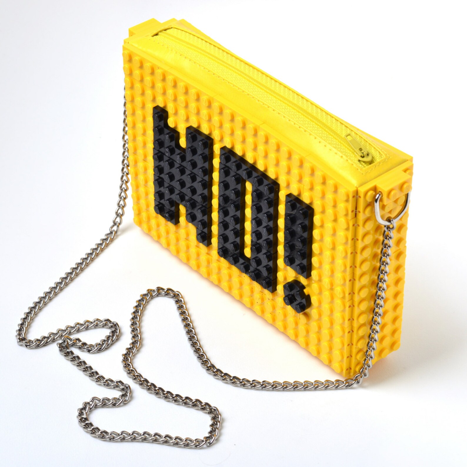 Yellow Crossbody Purse With No Made With LEGO® Bricks FREE | Etsy