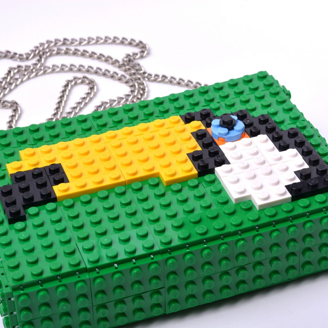 Green Crossbody Purse With Toucan Made With LEGO® Bricks FREE - Etsy