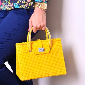 The Brick Bag in Yellow Made Entirely of LEGO® Bricks FREE SHIPPING ...