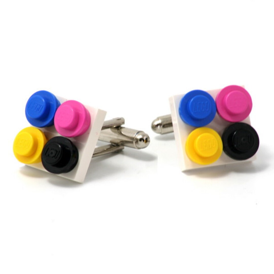 CMYK Cufflinks Made With LEGO® Bricks - Etsy