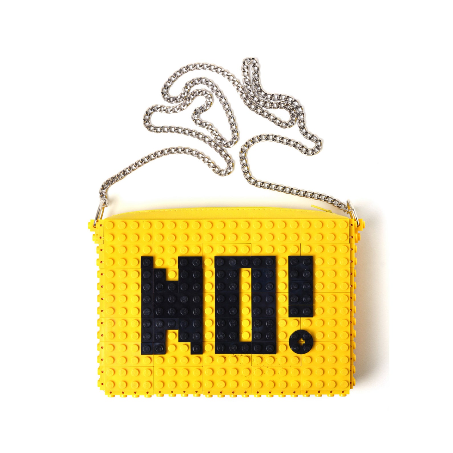 Yellow Crossbody Purse With No Made With LEGO® Bricks FREE - Etsy