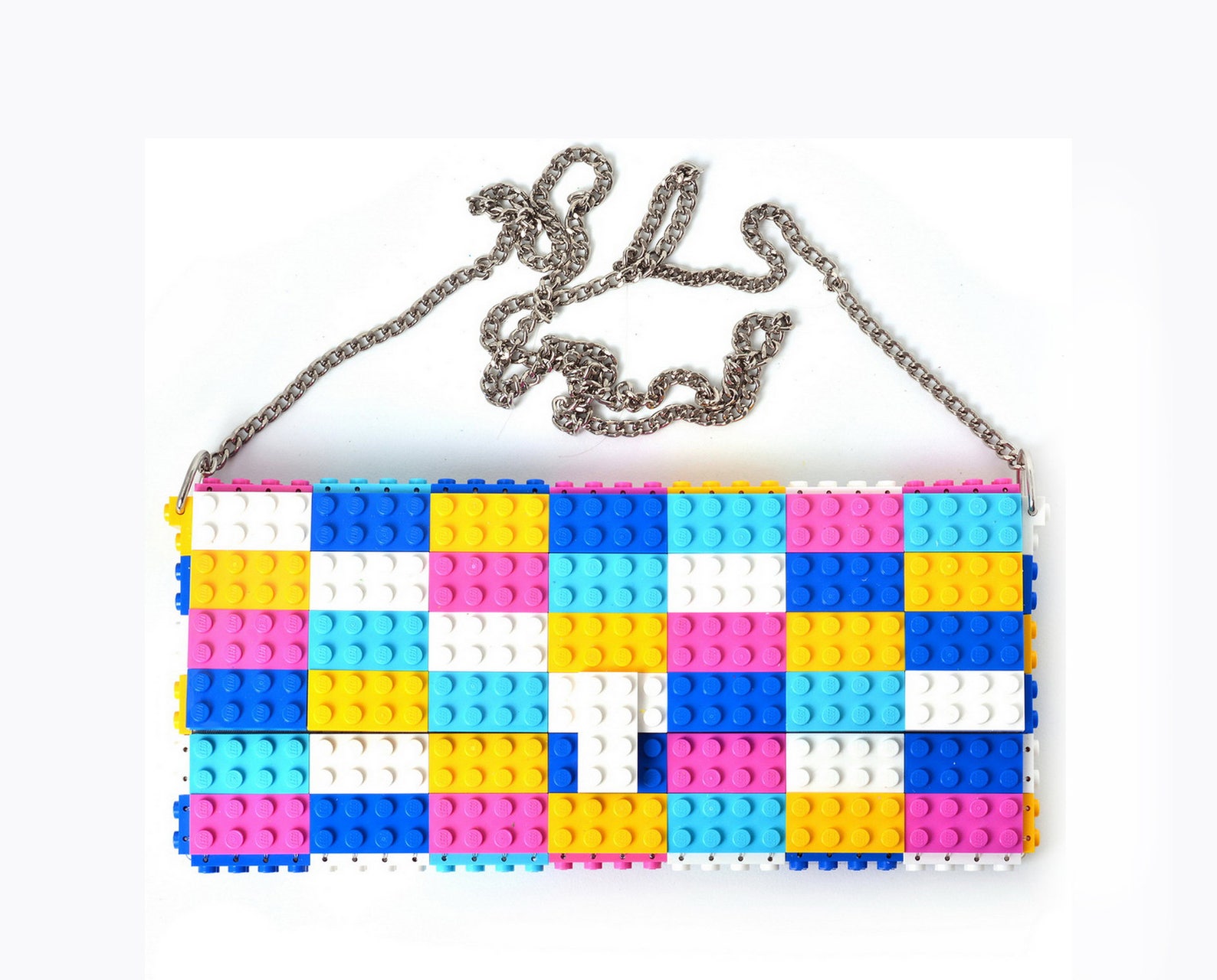 Candy Multicolor Clutch Purse on a Chain Made With LEGO® Bricks FREE ...